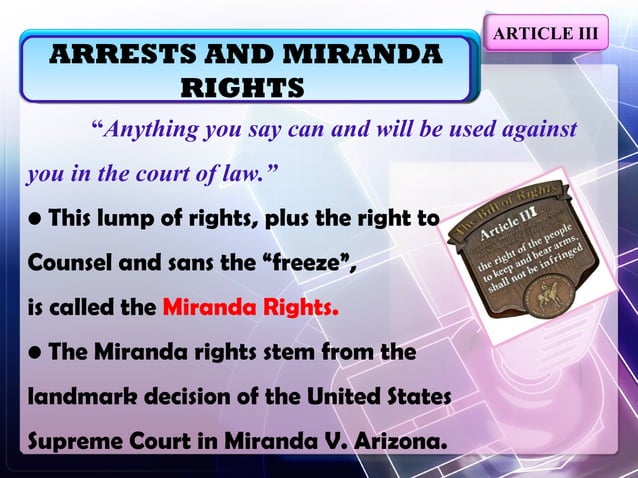 ARTICLE III - Sections11-16 | PPT | Law