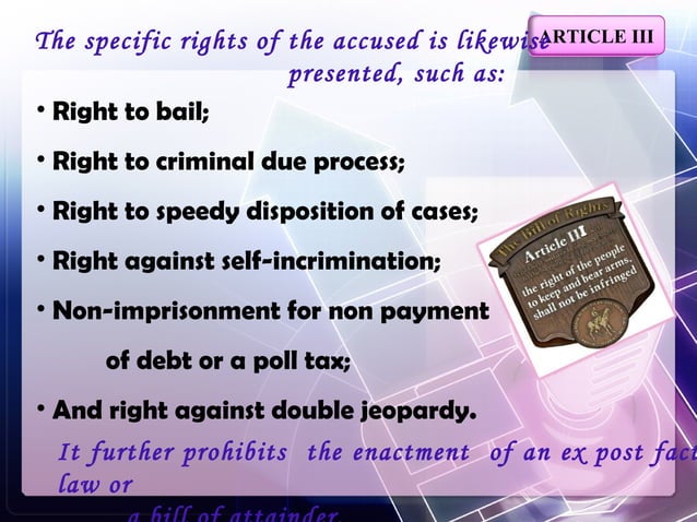 ARTICLE III - Sections11-16 | PPT | Law