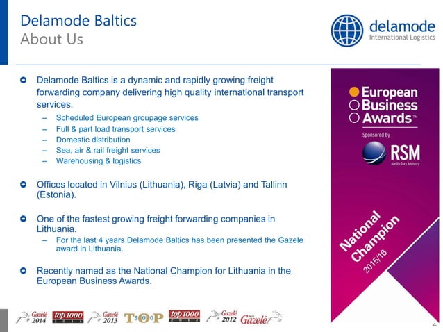 Delamode baltics overview 2015 | PPT