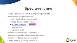 CSS highlight pseudos | PPT
