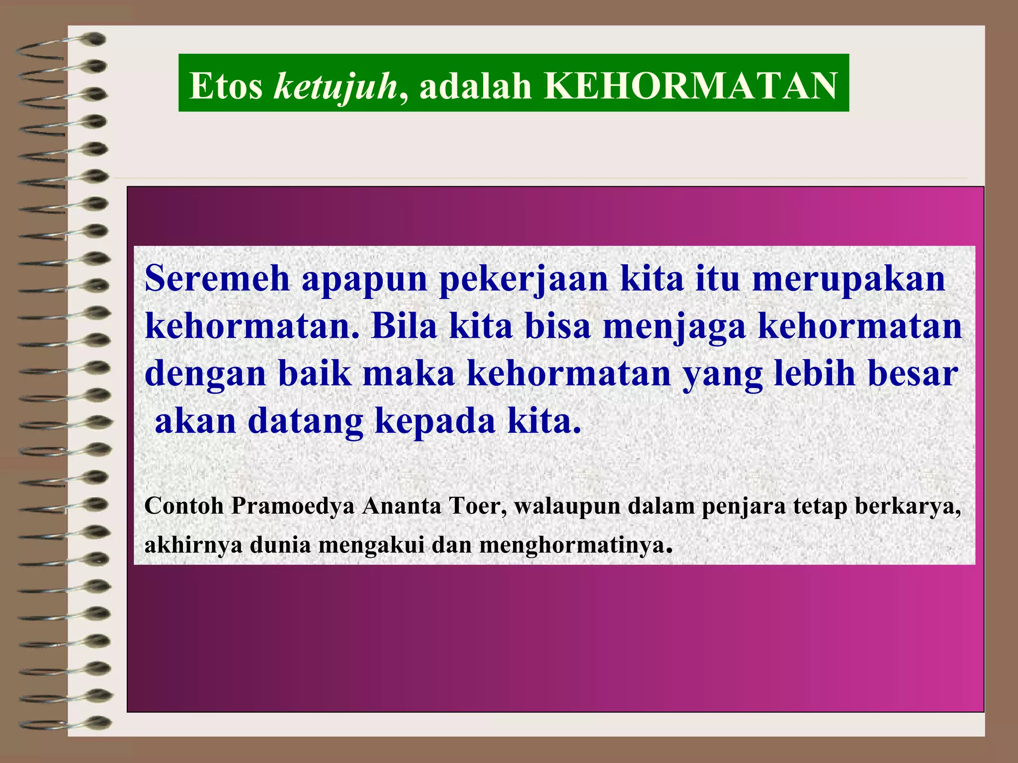 Delapan etos kerja.ppt [recovered] | PPT