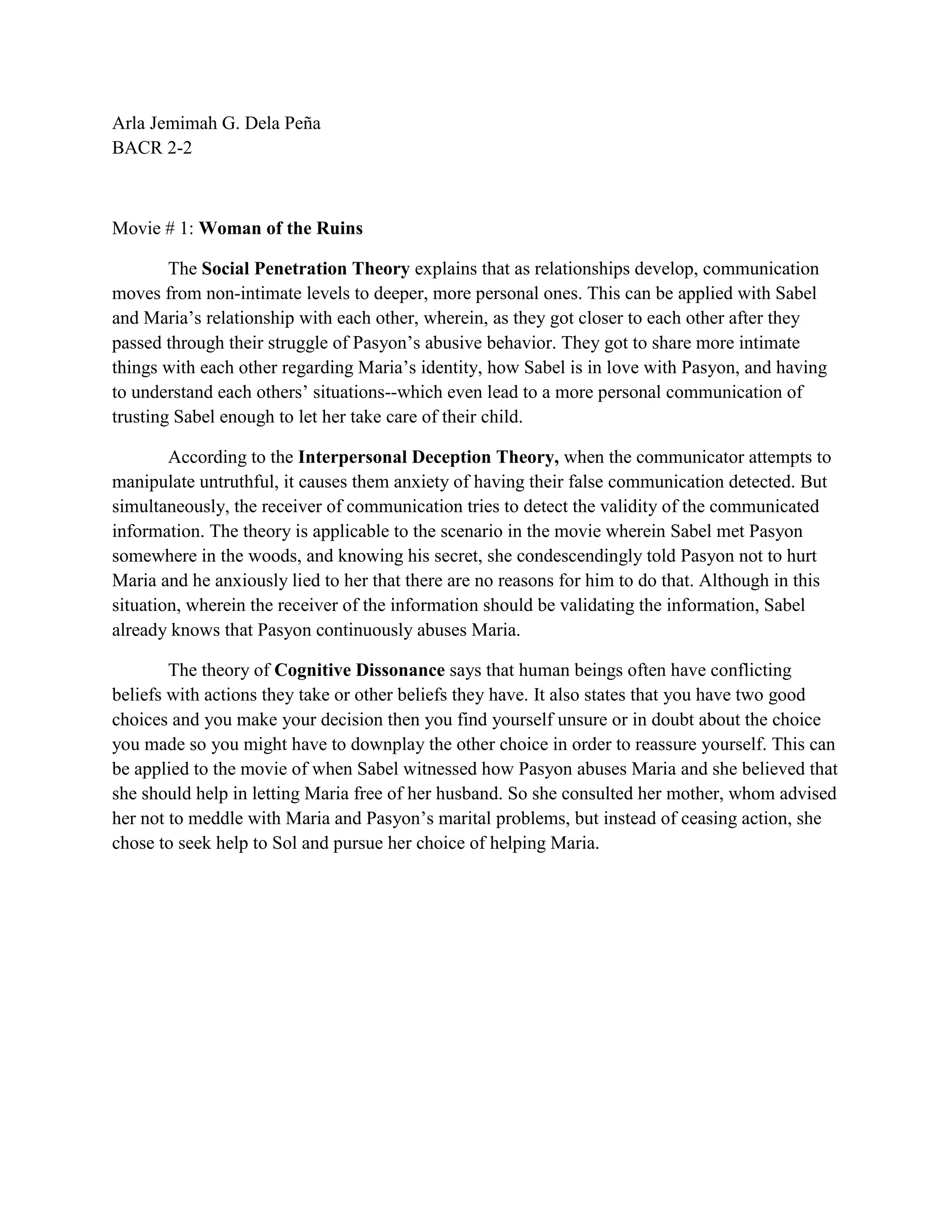 Final Paper Dela Pena, Arla Jemimah BACR 2-2 | PDF