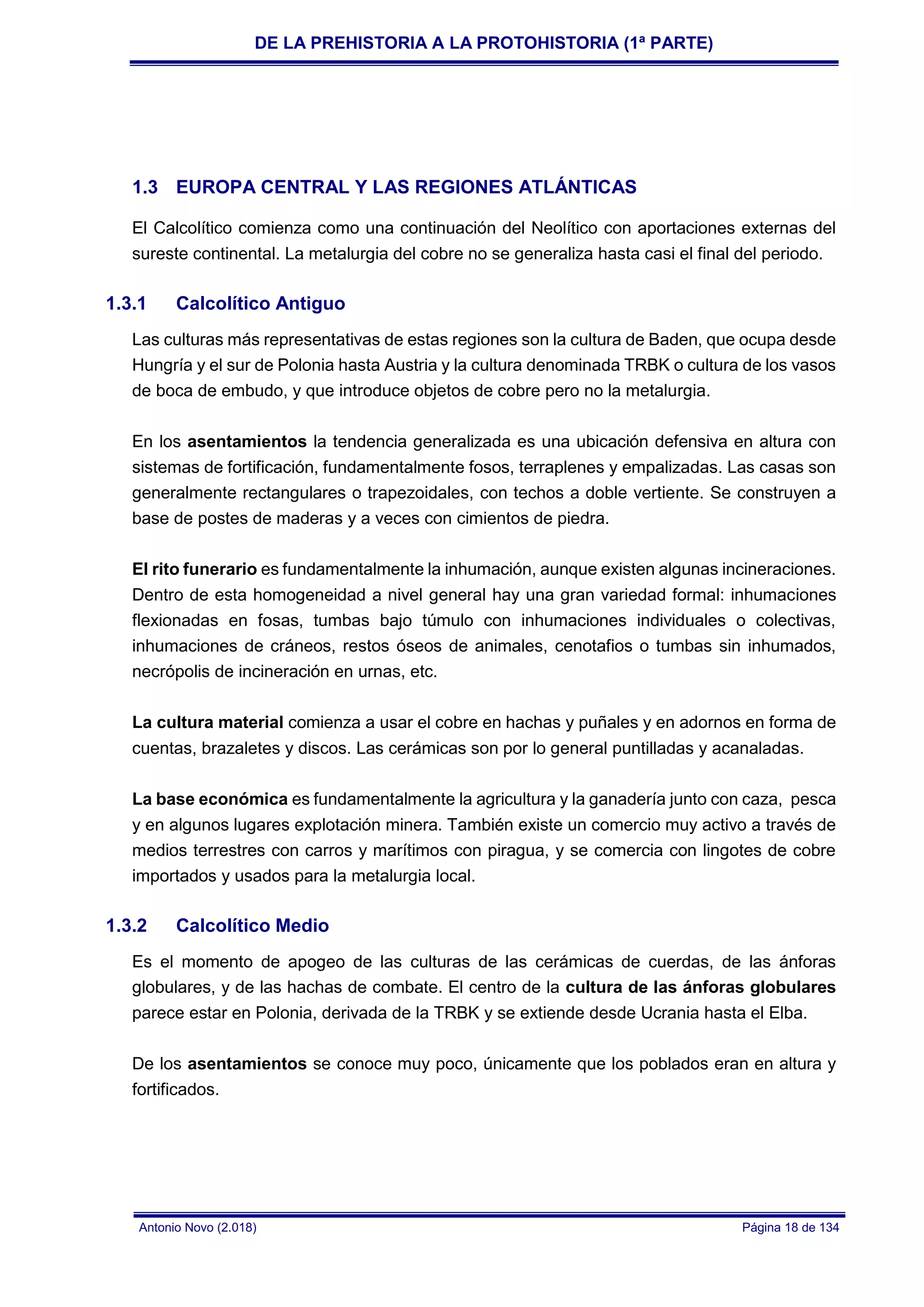 De la prehistoria a la protohistoria 1 parte | PDF