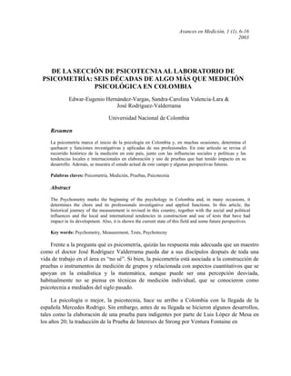 De la seccin_de_psicotcnia_al_laboratorio_de_psicometra_-_seis_dcadas ...