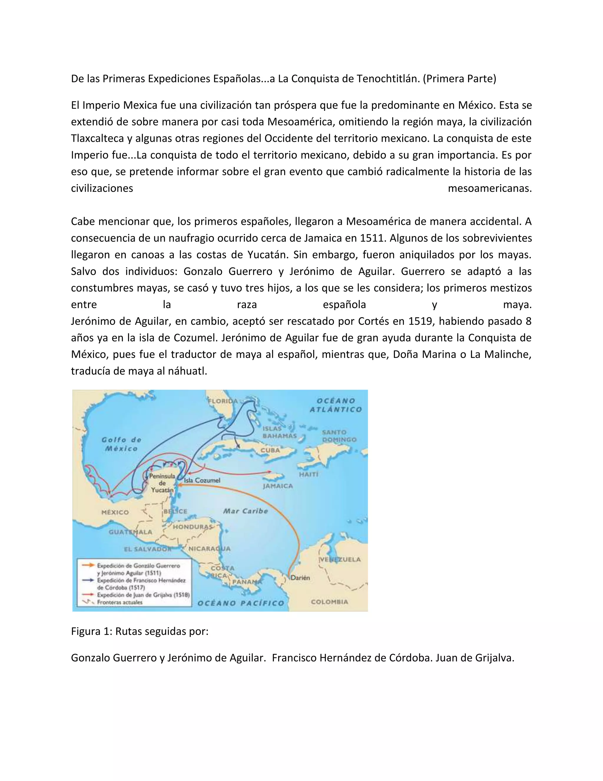 De las primeras expediciones españolas | DOCX
