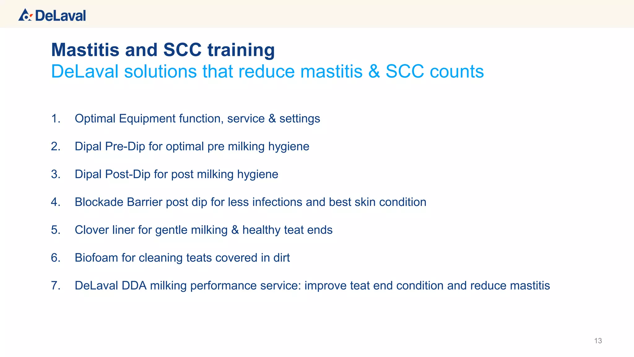 Delaval mastitis and scc training ppt | PDF