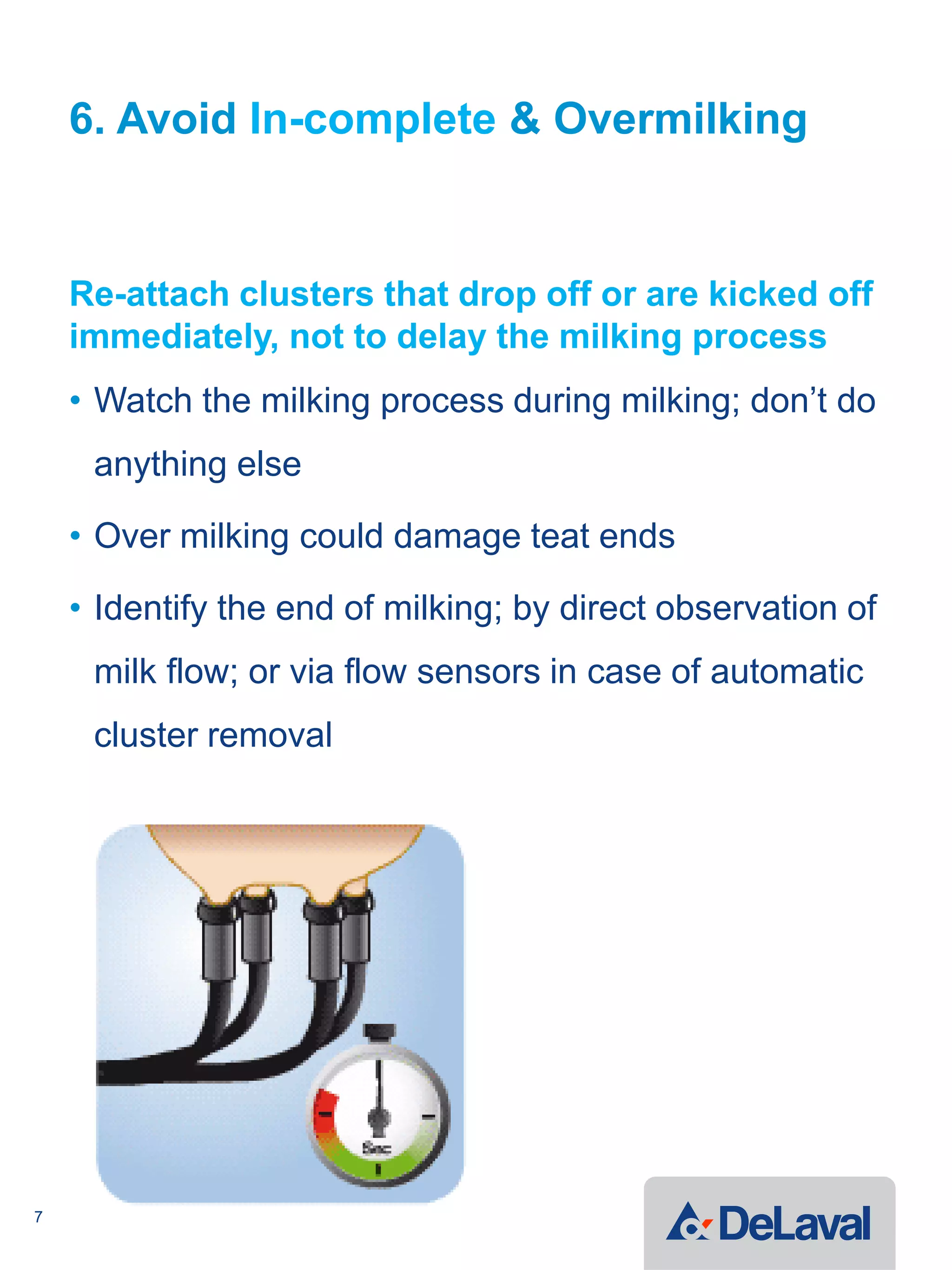 Delaval milking routine | PDF