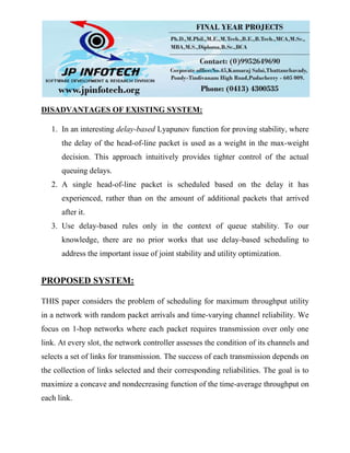 Delay based network utility maximization | PDF