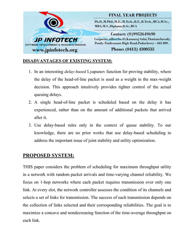 Delay Based Network Utility Maximization Pdf