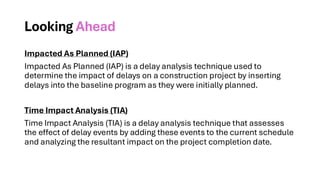 Delay Analysis Techniques that is used i | PDF | Civil Engineering Industry | Industries