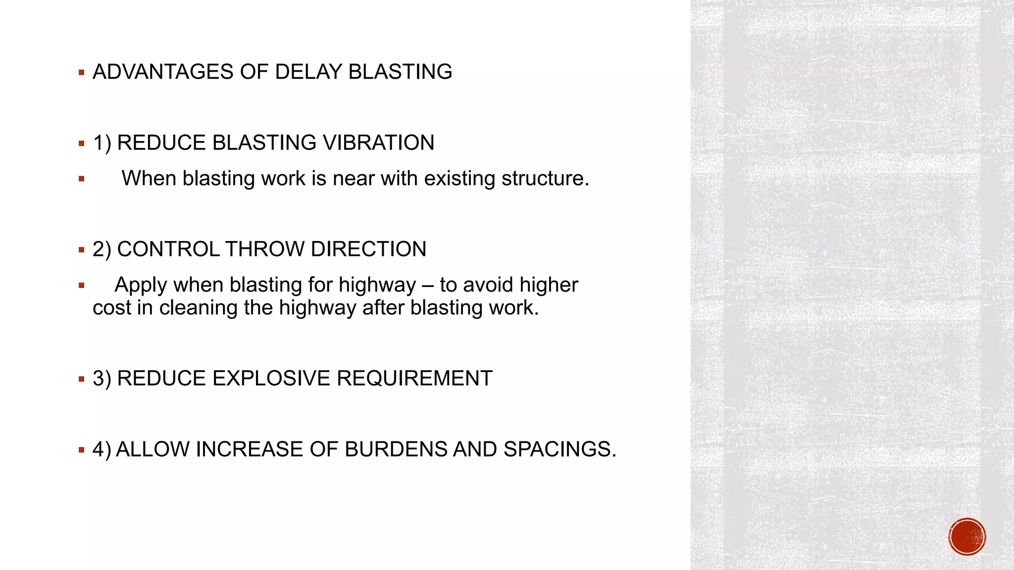 Delay blasting | PPTX