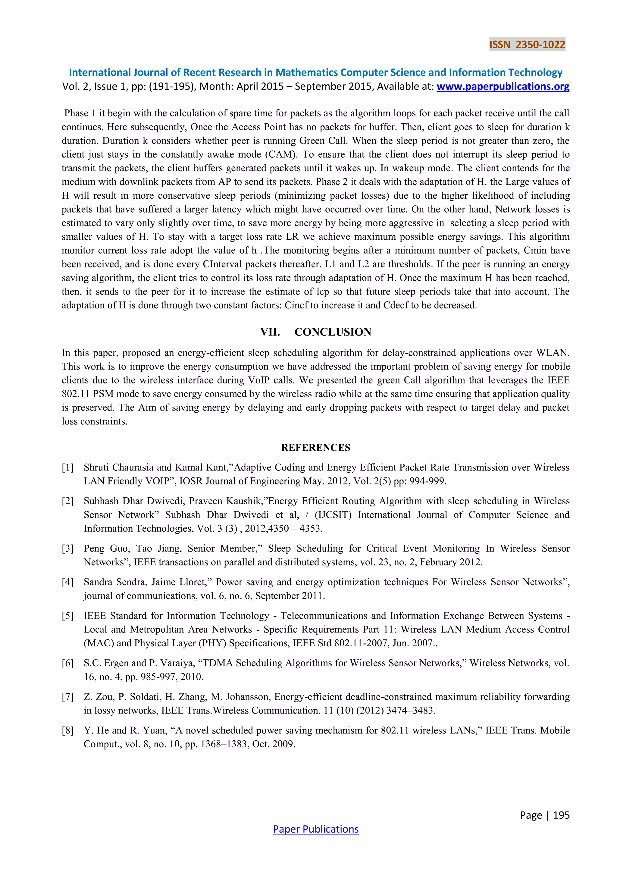 Delay Constrained Energy Efficient Data Transmission Over Wsn Pdf