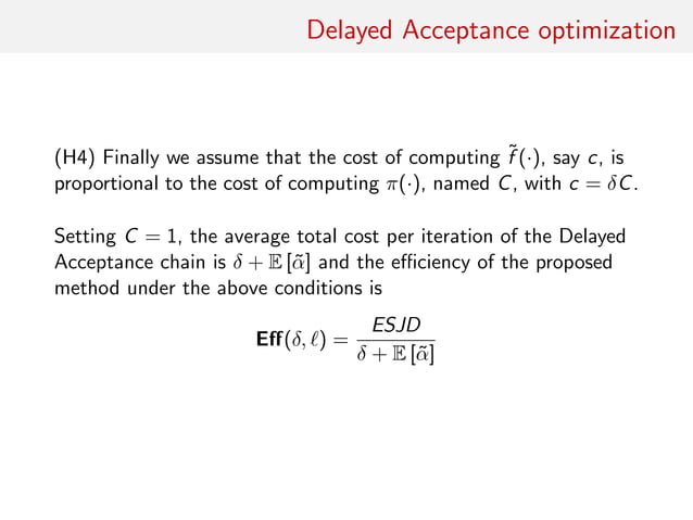 Delayed acceptance for Metropolis-Hastings algorithms | PDF | Computing ...