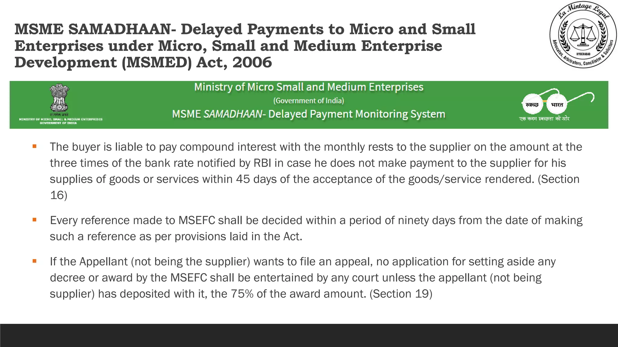 Delayed payment and Bad Debts Solution for MSME | PDF