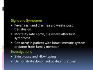 Delayed Blood Transfusion Reactions | PPTX