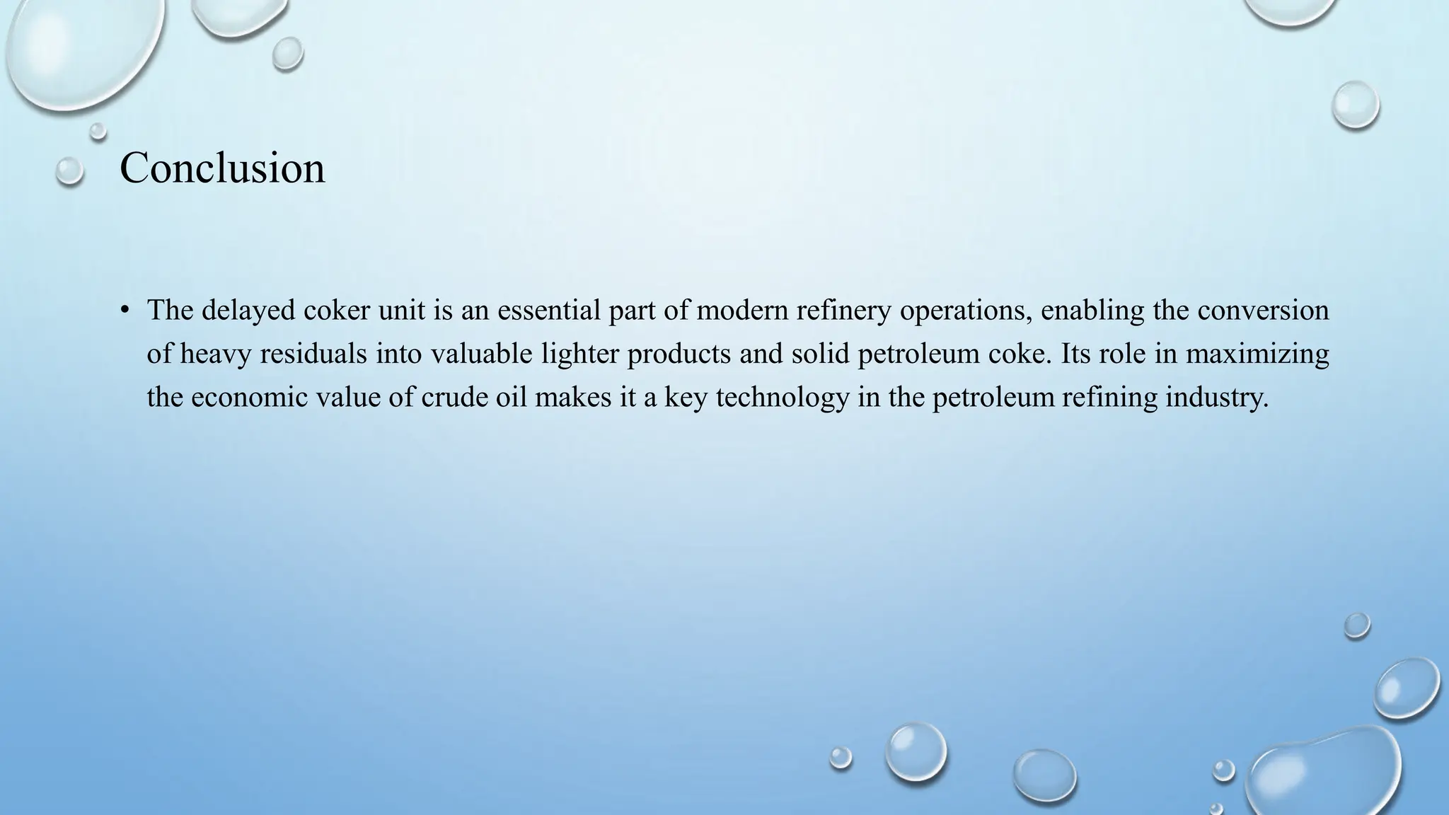 DELAYED COKER UNIT.pptx for petroleum refinery | PPTX