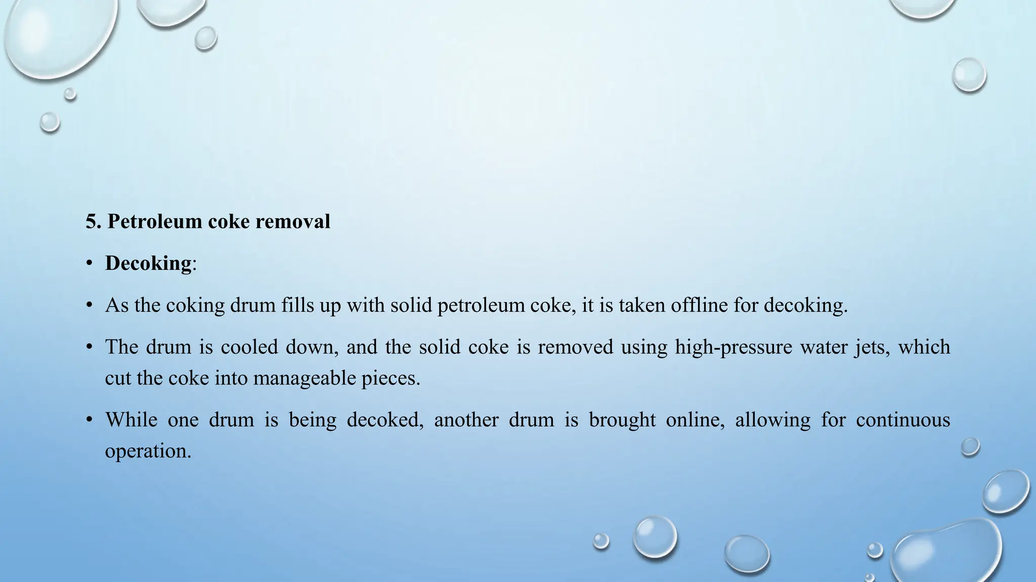 DELAYED COKER UNIT.pptx for petroleum refinery | PPTX