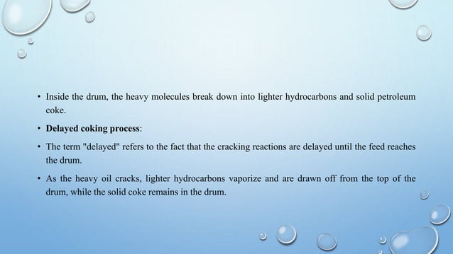 DELAYED COKER UNIT.pptx for petroleum refinery | PPTX
