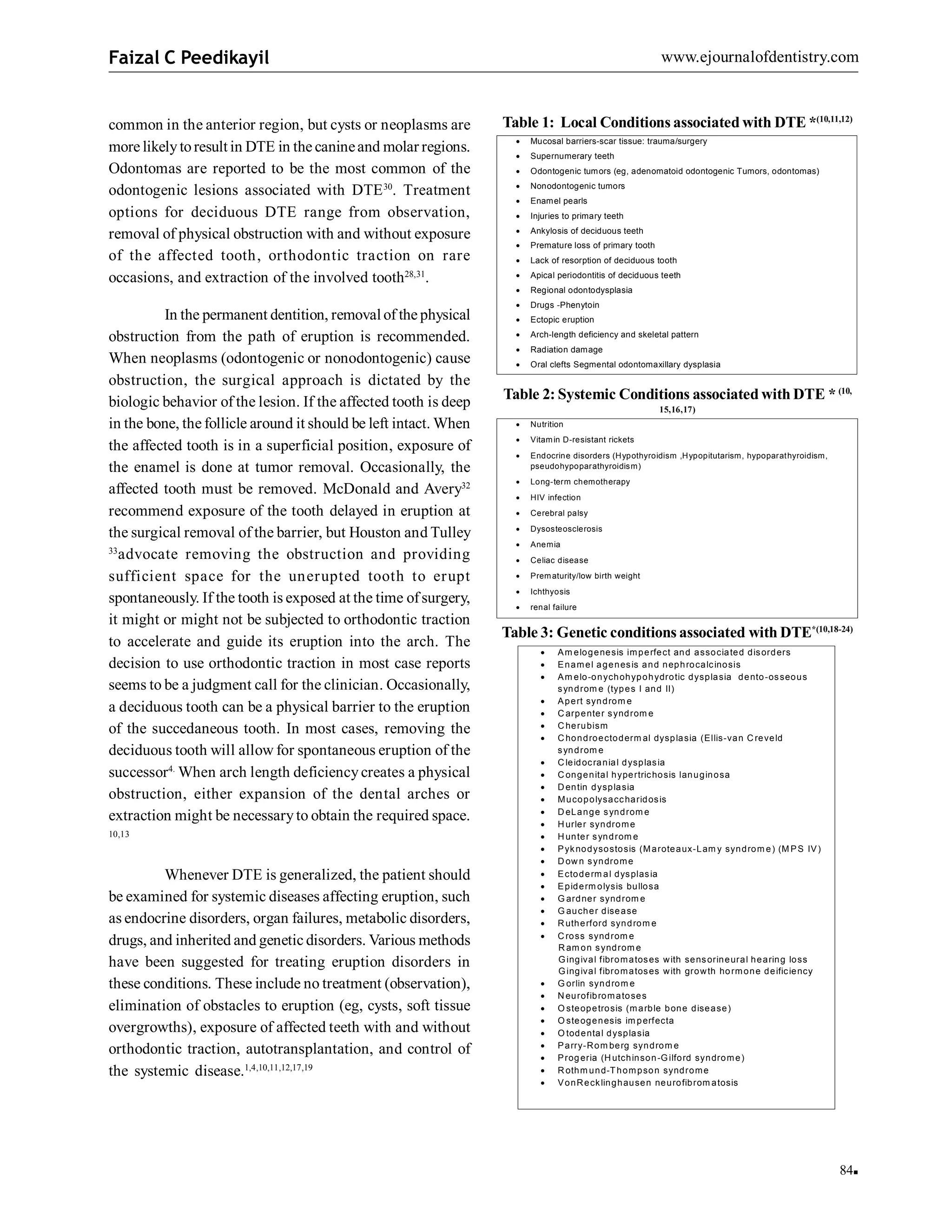 Delayed eruption | PDF