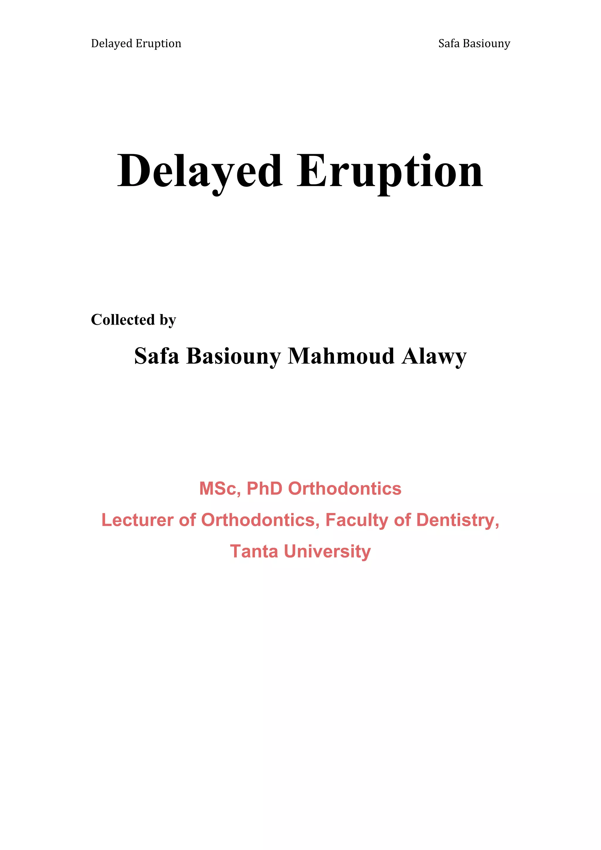 delayed eruption in dentistry.pdf