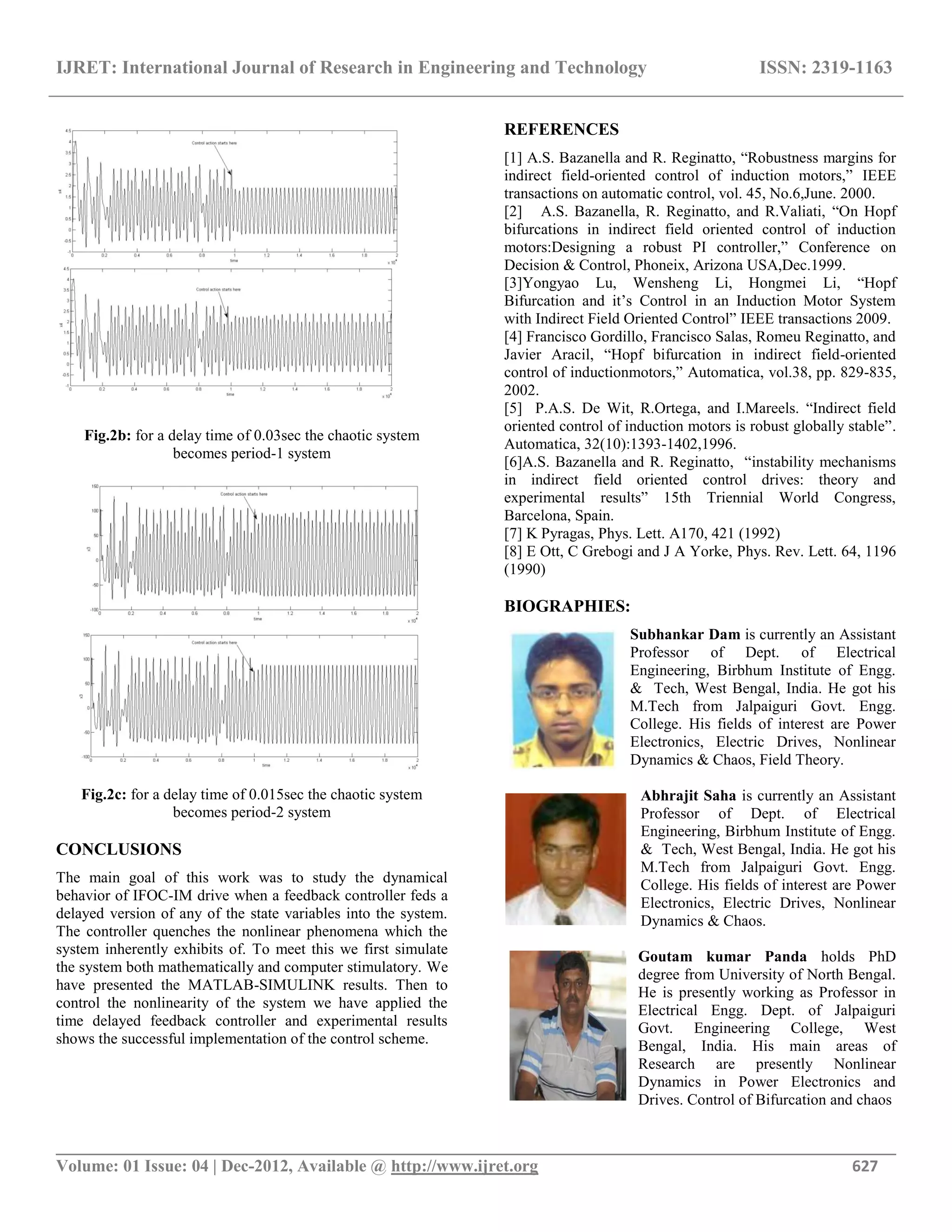 Delayed Feedback Control Of Nonlinear Phenomena In Indirect Field