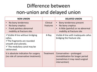 Delayed fracture healing | PPTX