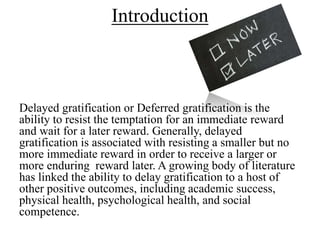 Delayed Gratification | PPTX