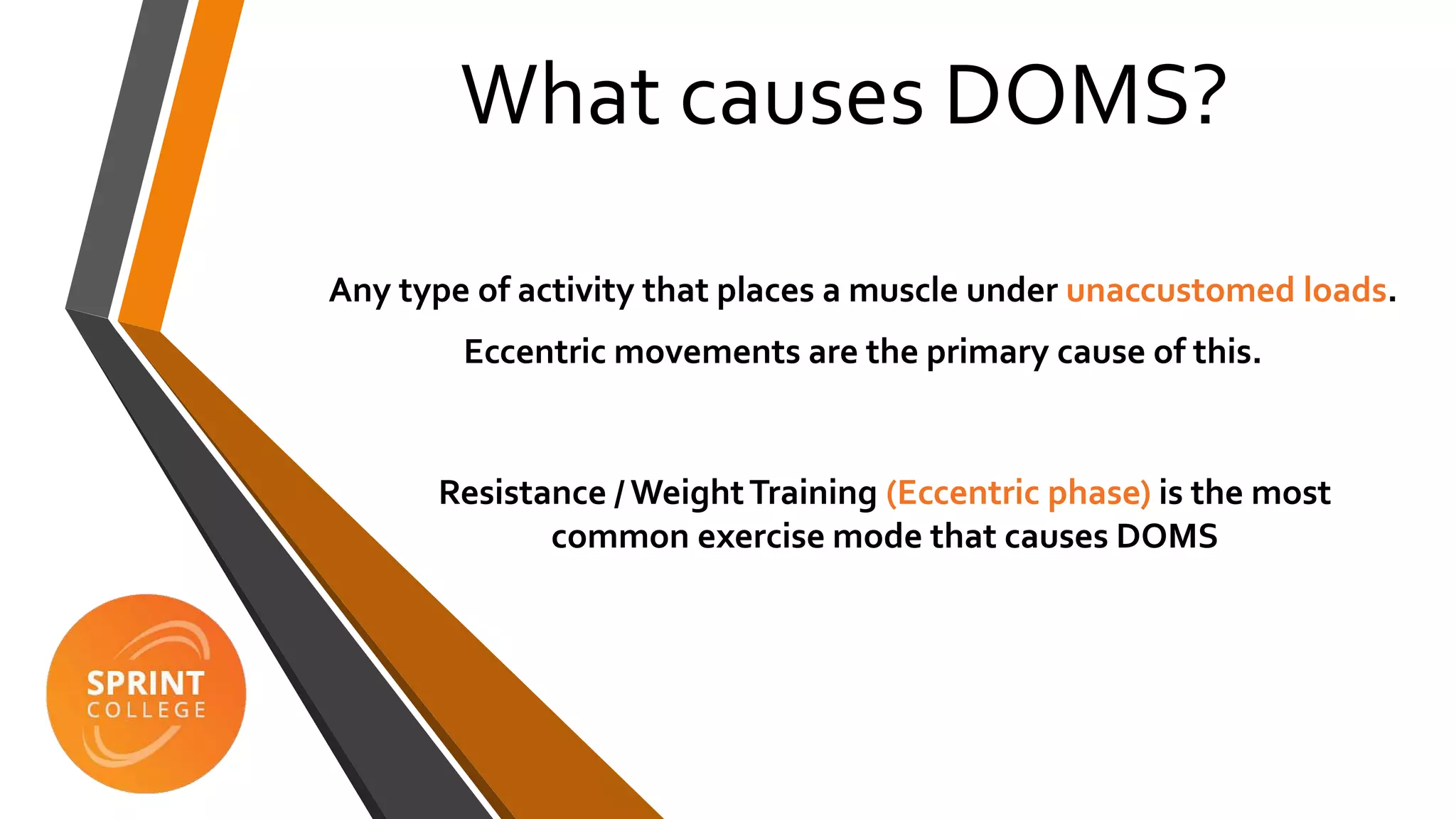 Delayed Onset Muscle Soreness | PPTX