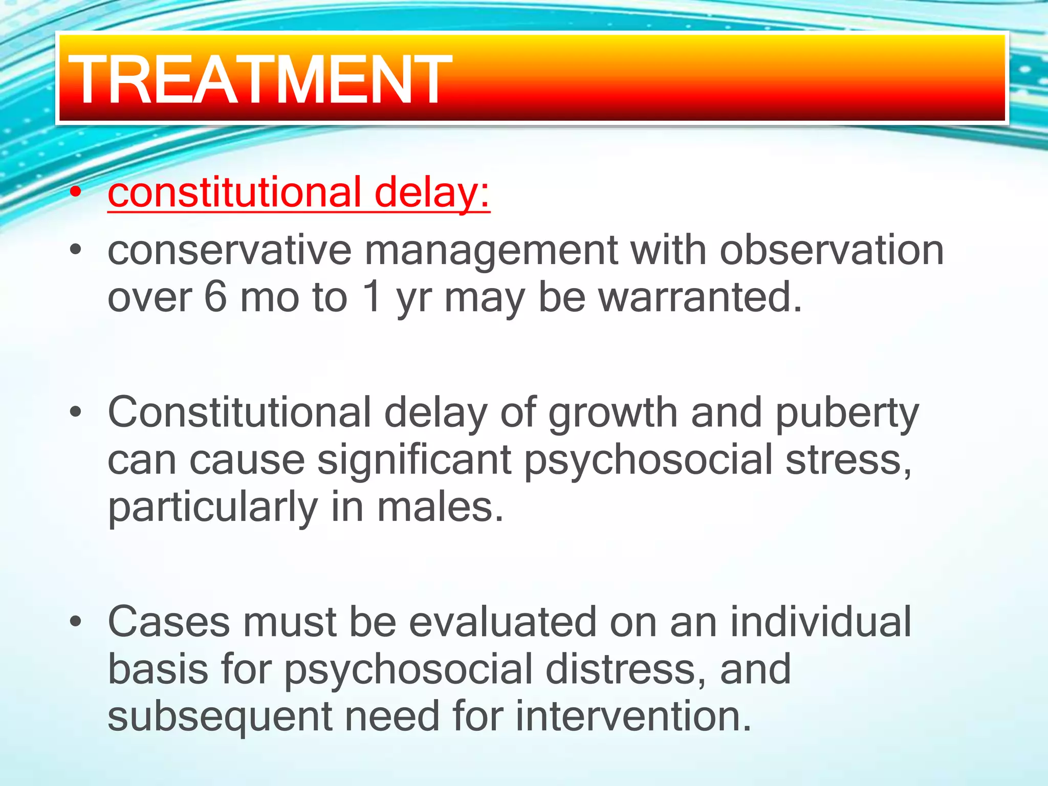 Delayed puberty ppt | PPTX