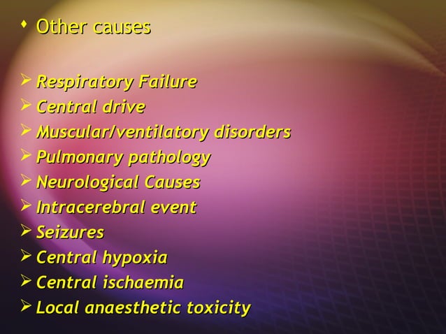 Delayed recovery from anaesthesia.ppt | Sleep Disorders | Diseases and ...