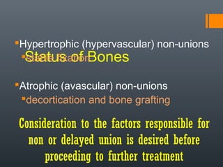 Delayed Union & Nonunion of Fractures | PPT
