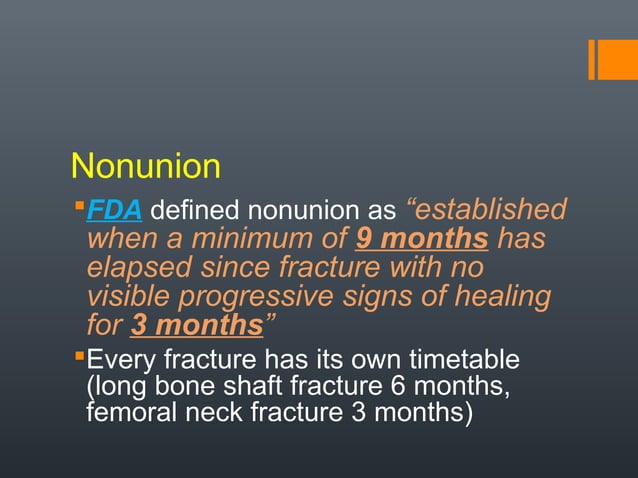 Delayed Union & Nonunion of Fractures | PPT