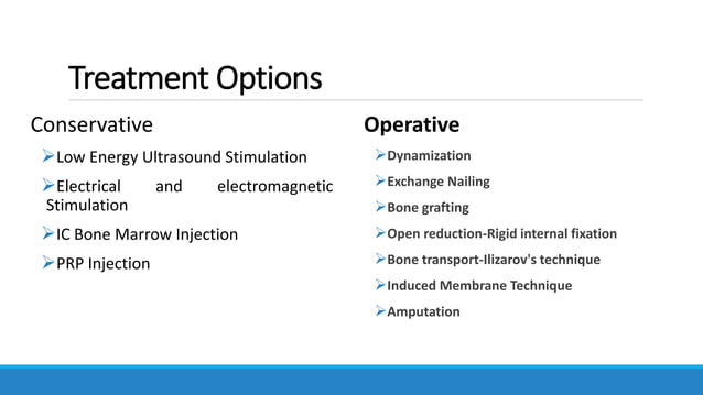 Delayed Unions and Nonunion | PPTX | Bone and Joint Conditions ...