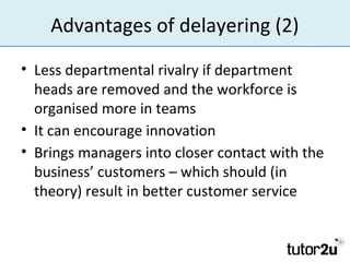 HRM - Delayering | PPT