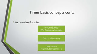 Delay function using timer | PPT
