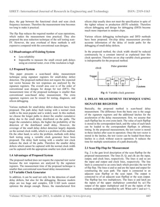 Delay measurement technique using signature register for small delay defect detection | PDF