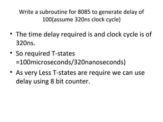 Delay routine | PPT