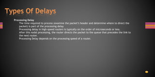 Delays in packet switch network | PPTX