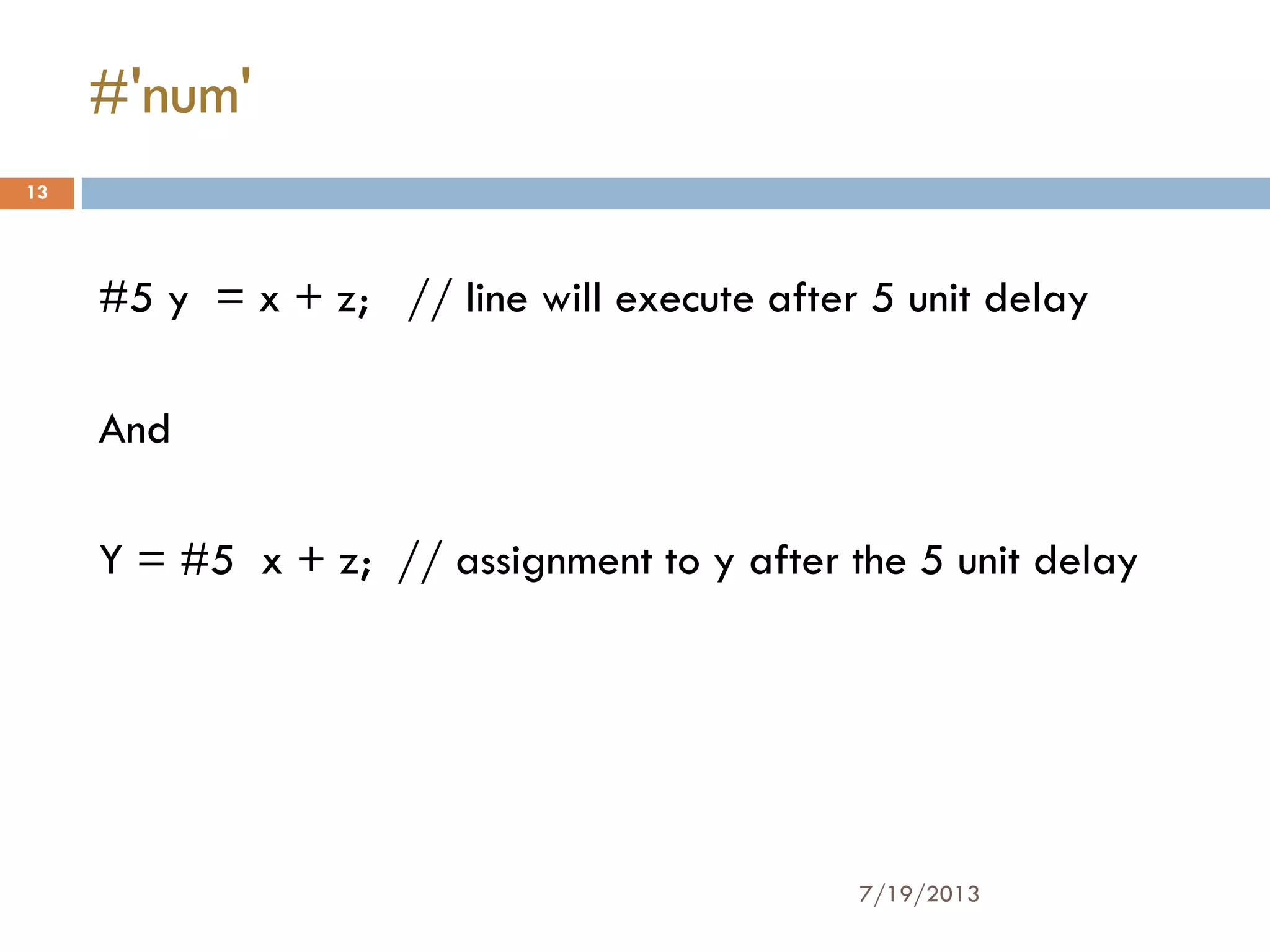 Delays in verilog | PDF | Web Development | Internet