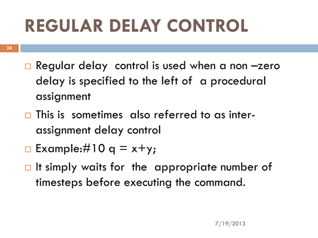 Delays in verilog | PDF | Web Development | Internet