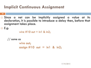 Delays in verilog | PPT