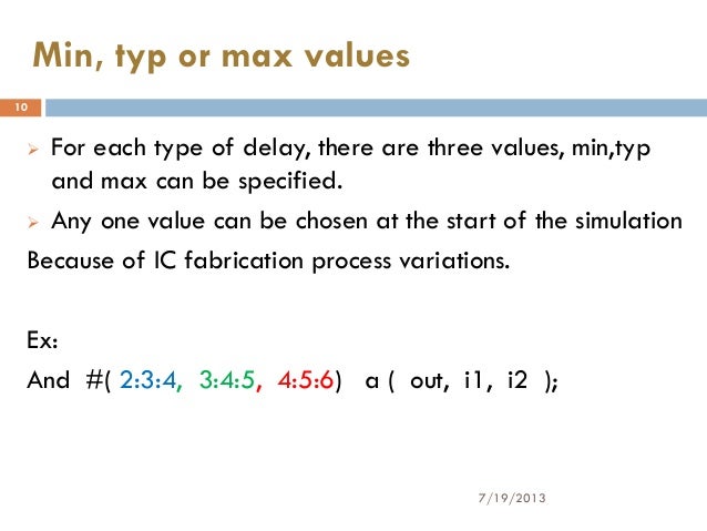 Delays In Verilog