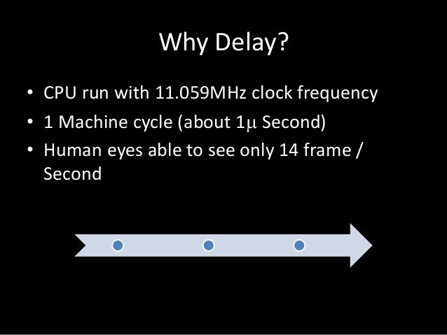 Microprocessor: Delay technique