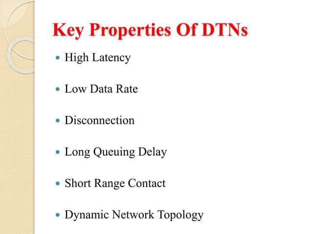 Delay telerant network | PPTX | Computer Networking | Computing