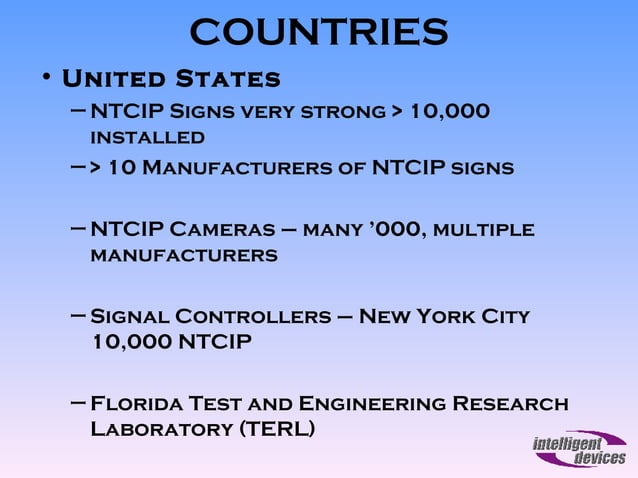 Deployment Of NTCIP | PPT