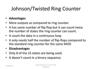 DELD Unit IV ring and twisted ring counter | PPT