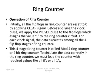 DELD Unit IV ring and twisted ring counter | PPT