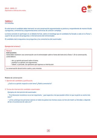 DELE C1. Examen | PDF