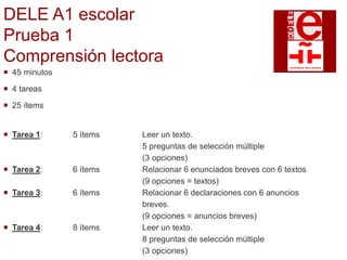 DELE A1 escolar 2016 | PPTX