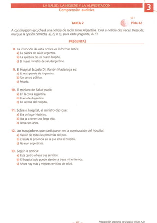DELE A2 Examen 3 | PDF